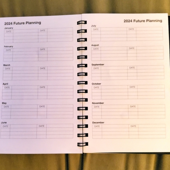 Coach | Accessories | Coach 2222023 6 X 8 Spiral 6month Planner Book ...